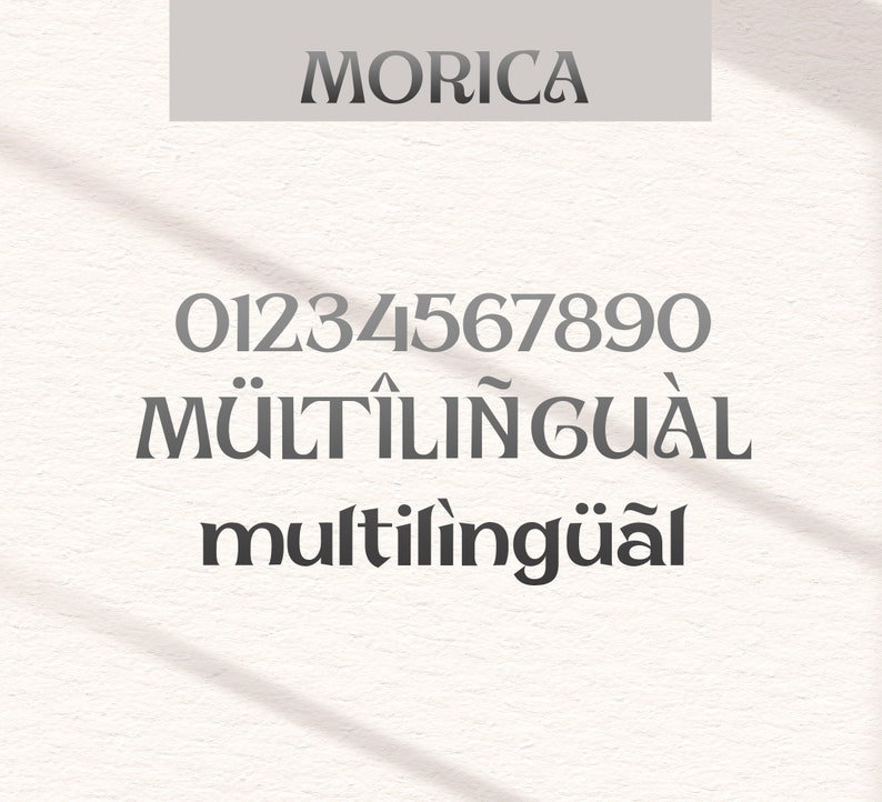 Modern Font, Unique Typeface, Serif Font, Morica Font, Creative Font ...
