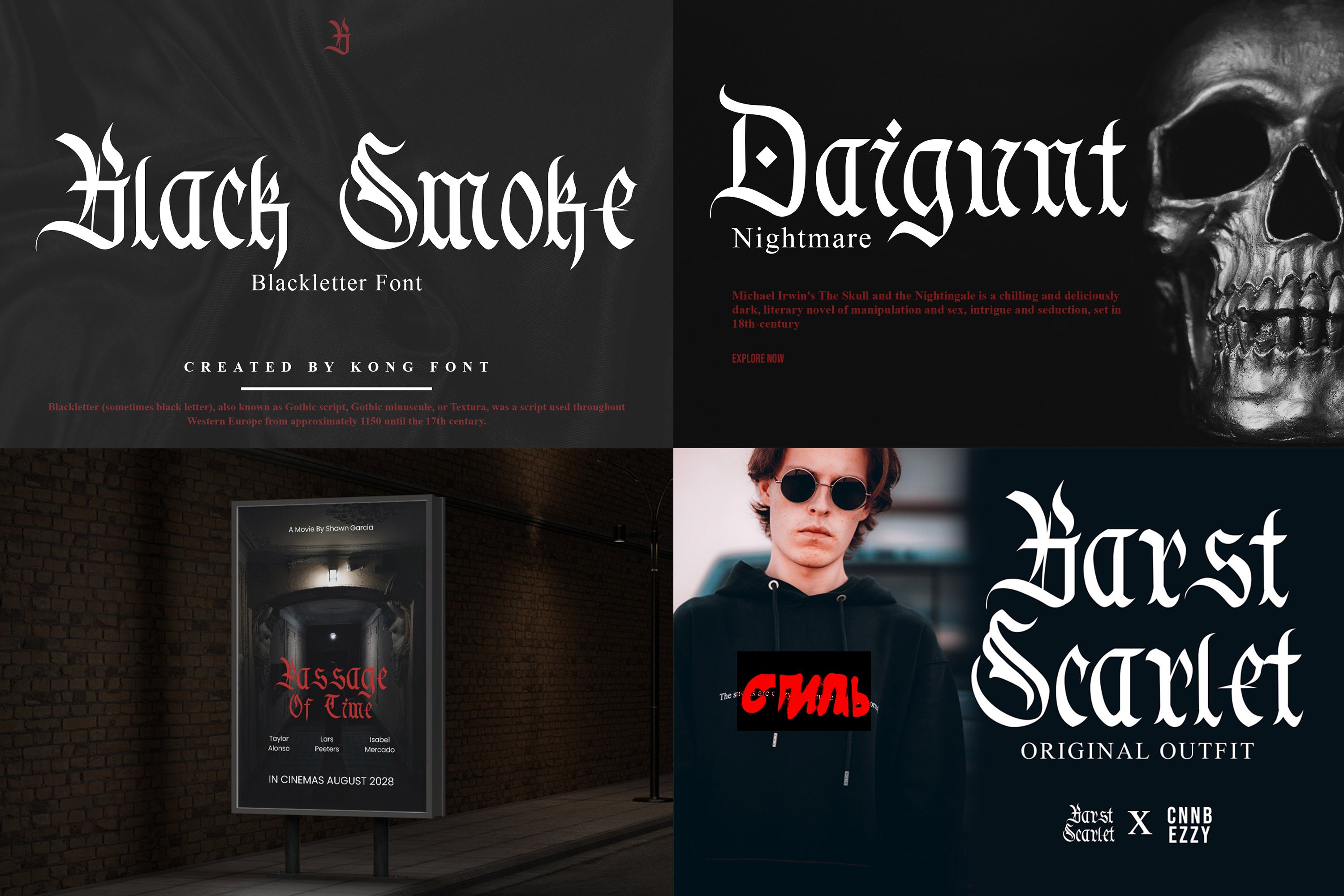 Modern Font, Halloween Font, Horror Font, Ghost Fonts, Font Bundle ...