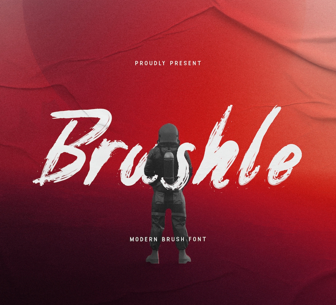 Modern Font, Brush Font, Brushle Font, Handwritten Typeface, Artistic ...