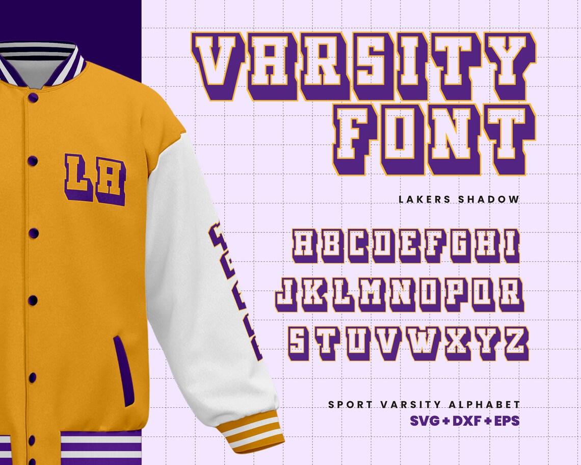 Modern Varsity Font SVG, Font, Modern Fonts, Baseball Font, Sports Font ...