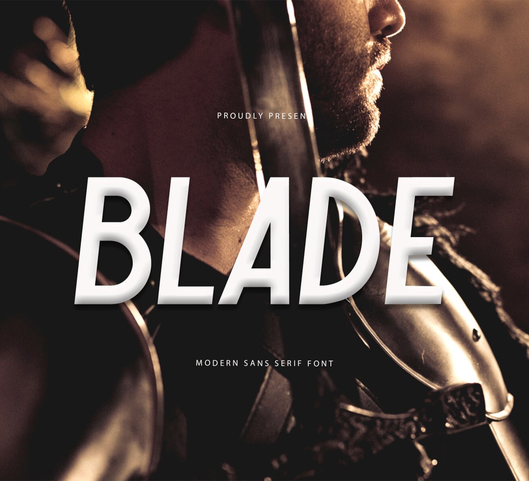Blade Modern Sans Serif Font, Sleek Typeface (TTF, OTF, WOFF) - Etsy