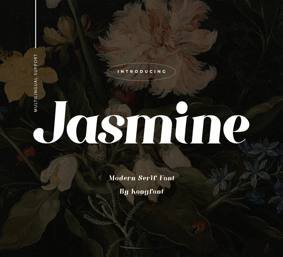 Modern Font, Graceful Font, Jasmine Font, Serif Font, Elegant ...