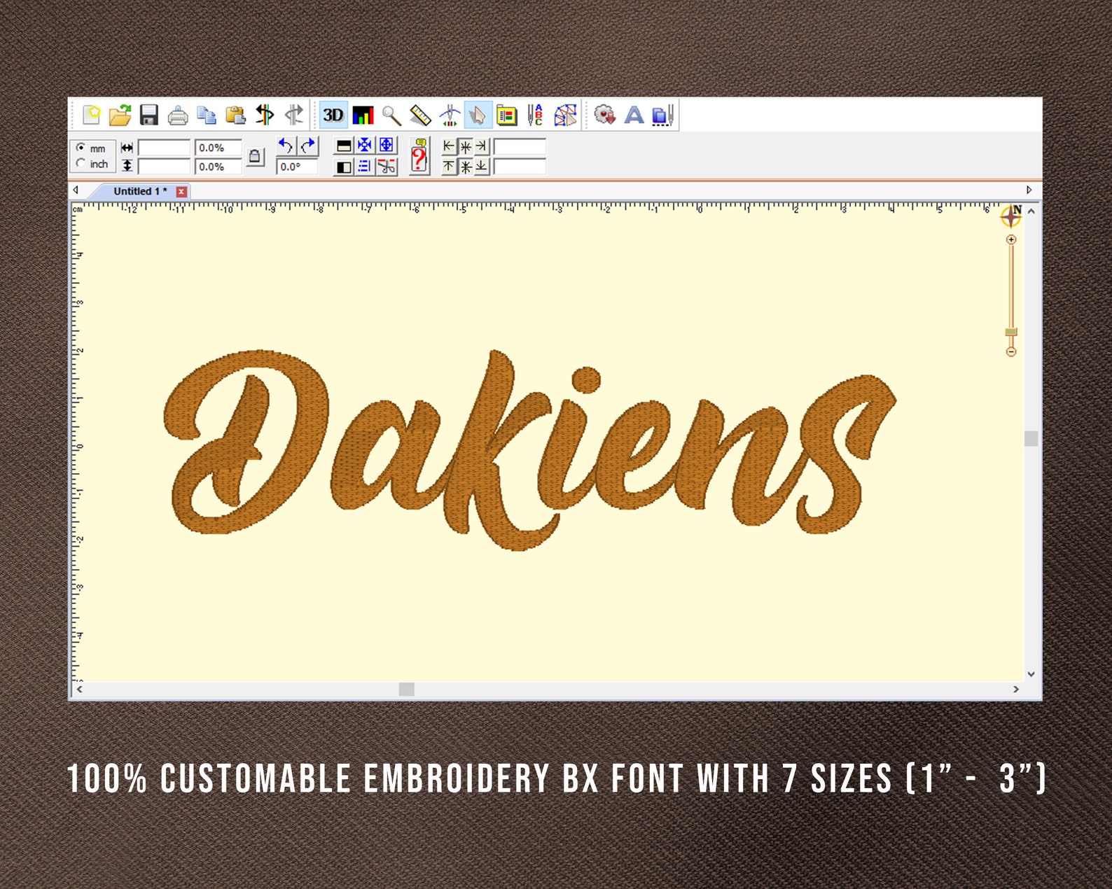 Modern Embroidery Font, Font, Modern Font, Embroidery Font, Commercial ...