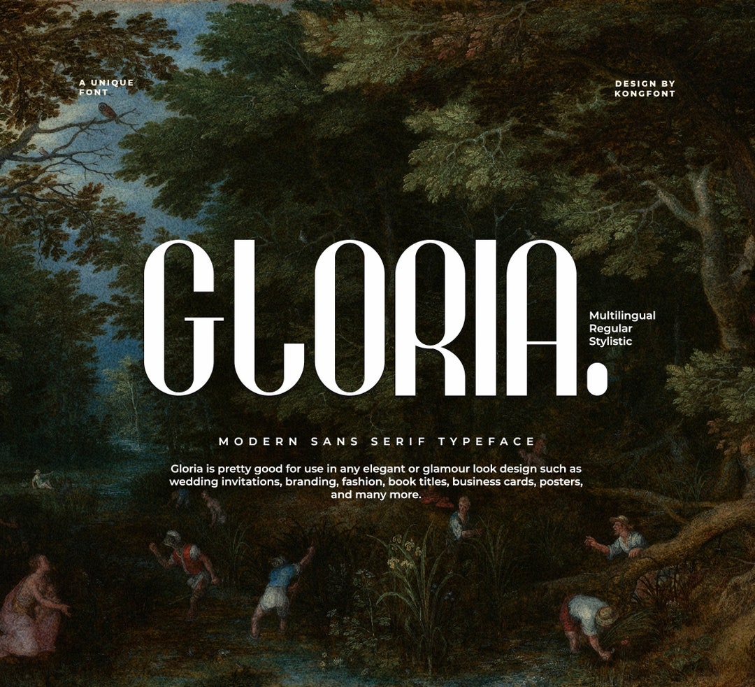 Modern Font, Sans Serif Font, Gloria Font, Clean Typeface - Enhance ...