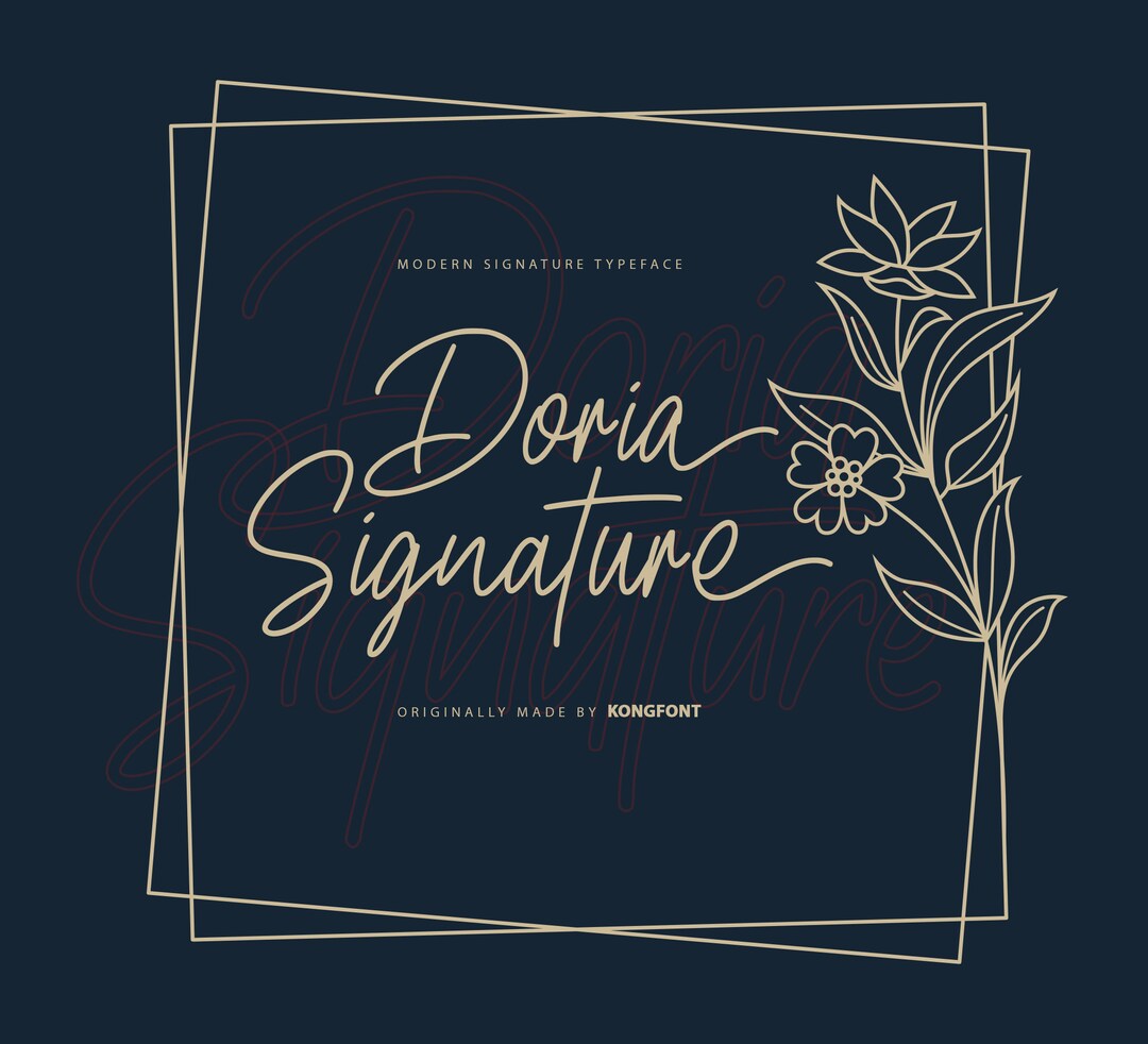 Modern Font, Signature Font, Elegant Script, Typeface Stylish Modern ...