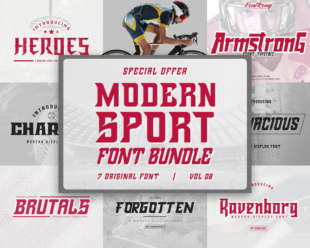 Modern Font, Font Bundle, Font, Commercial Fonts, Sports Font, Friends ...