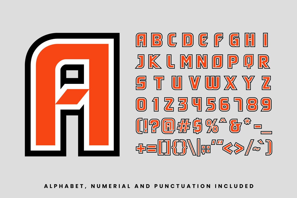 Modern Varsity Font SVG Font Modern Fonts Varsity Jacket - Etsy UK