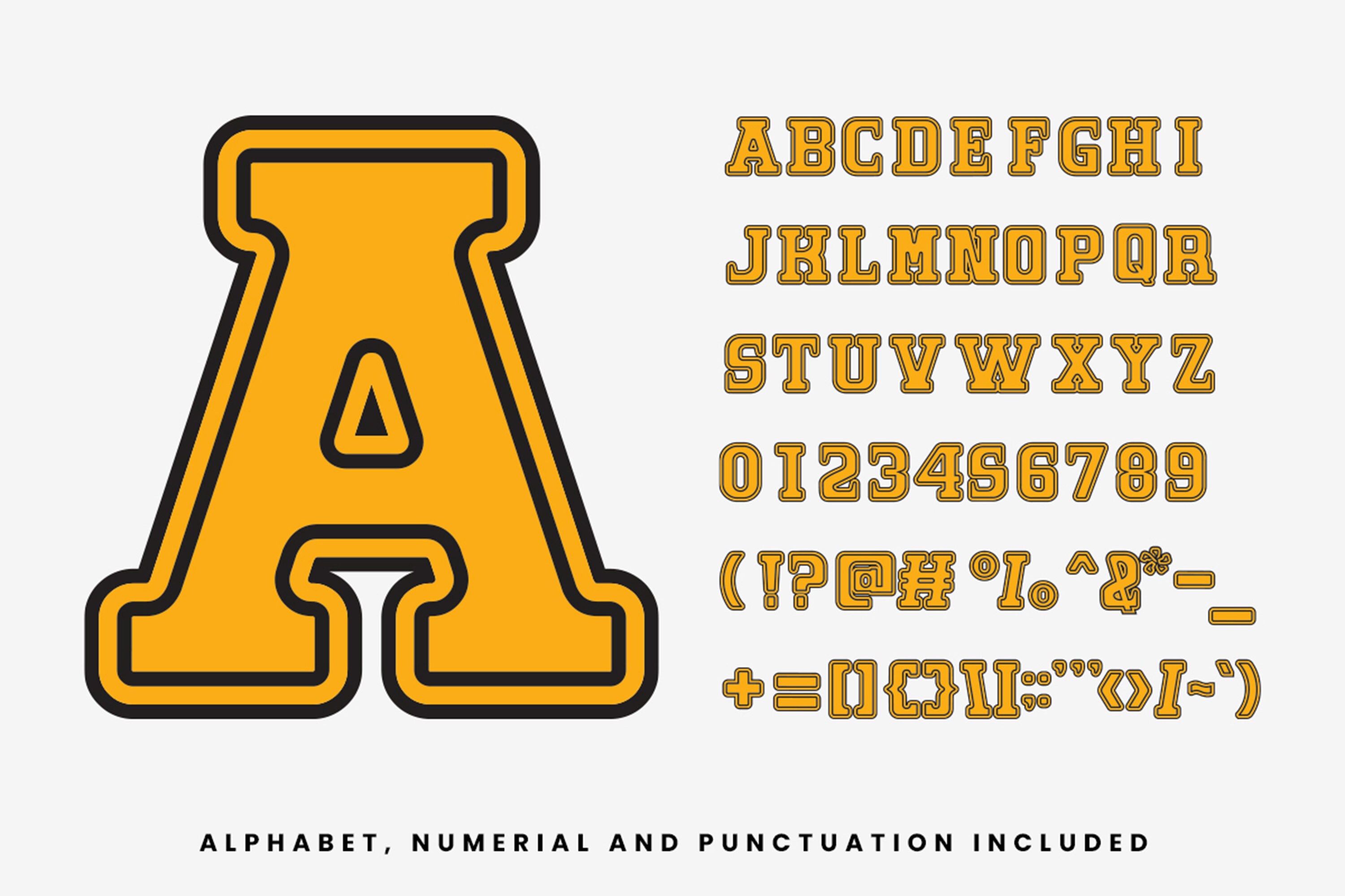 Modern Varsity Font SVG, Sports Font, Modern Fonts, SVG File, Vector ...