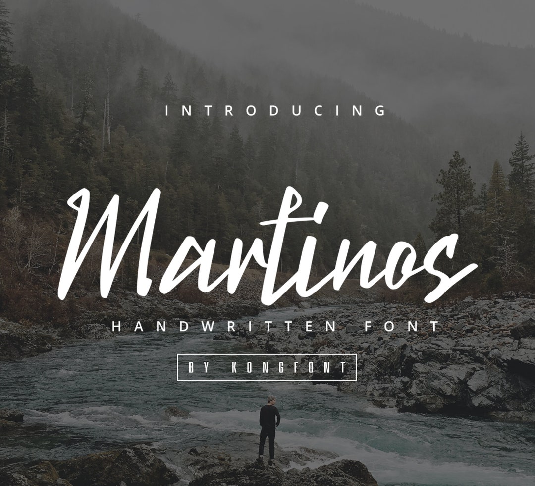 Modern Font, Elegant Font, Script Font, Typeface - Martinos Script Font ...