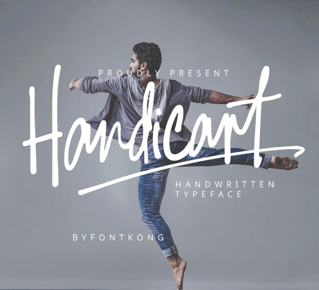 Handicart Script Font, Modern Cursive, Calligraphy Font - Etsy