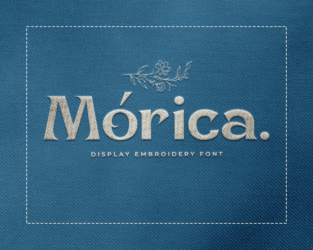Embroidery Font, Modern Embroidery, Creative Fonts, Font Collection ...
