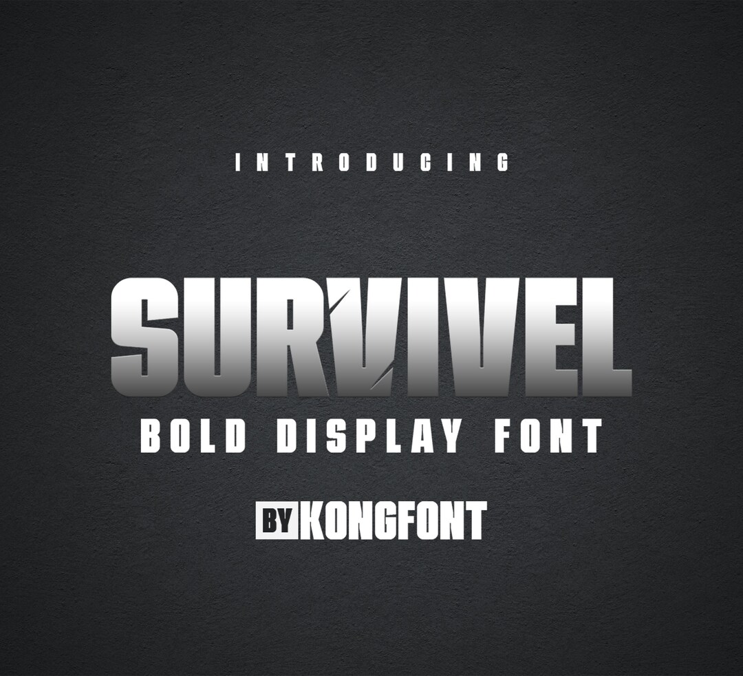 Modern Font, Branding Fonts, Survivel Font, Bold Display, Commercial ...