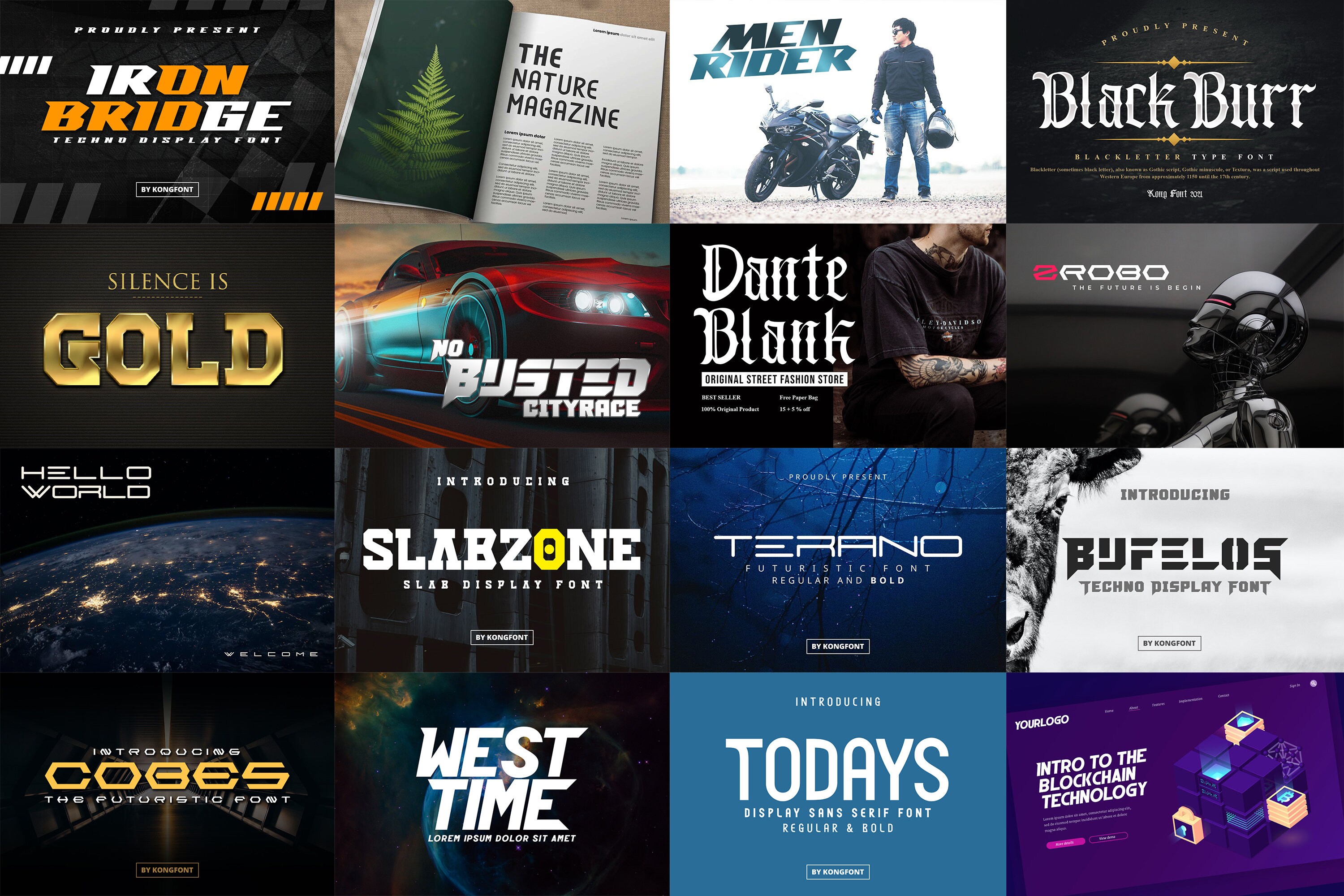 100 Modern Font Bundle, Procreate Font, Branding Font, Handwritten Font ...