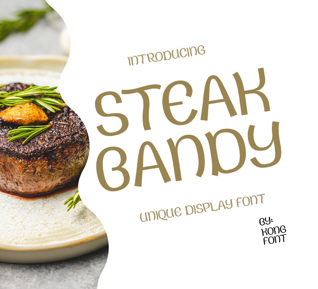 Streak Bandy Display Font, Modern Stylish Typeface (TTF, OTF, WOFF) - Etsy