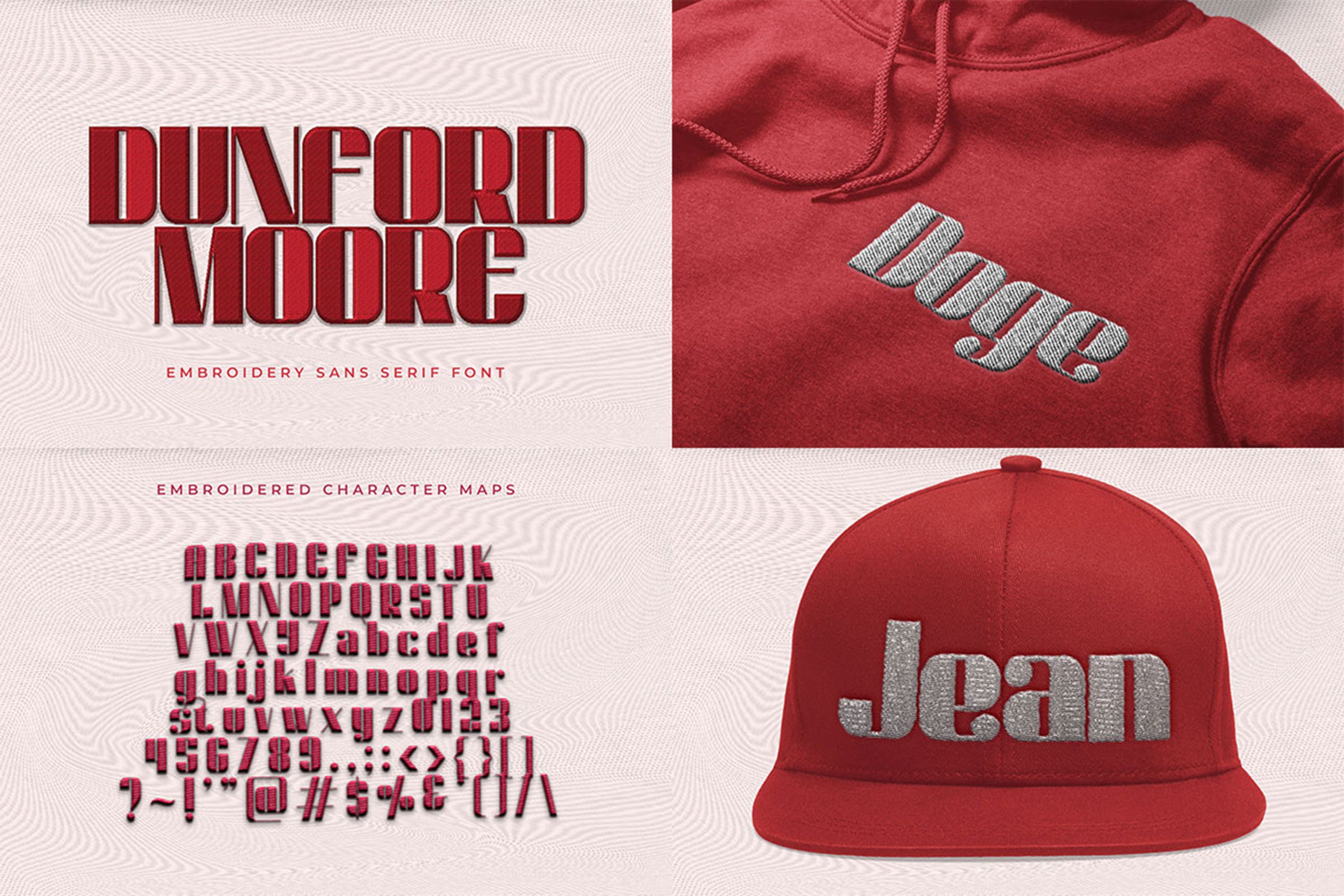 Modern Embroidery Font Bundle, Embroidery Art Font, Font Embroidery ...