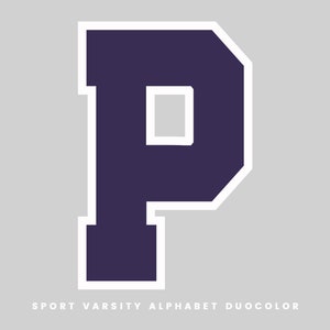 Modern Varsity Font SVG, Varsity Letter Font, Font SVG, Vector Font ...