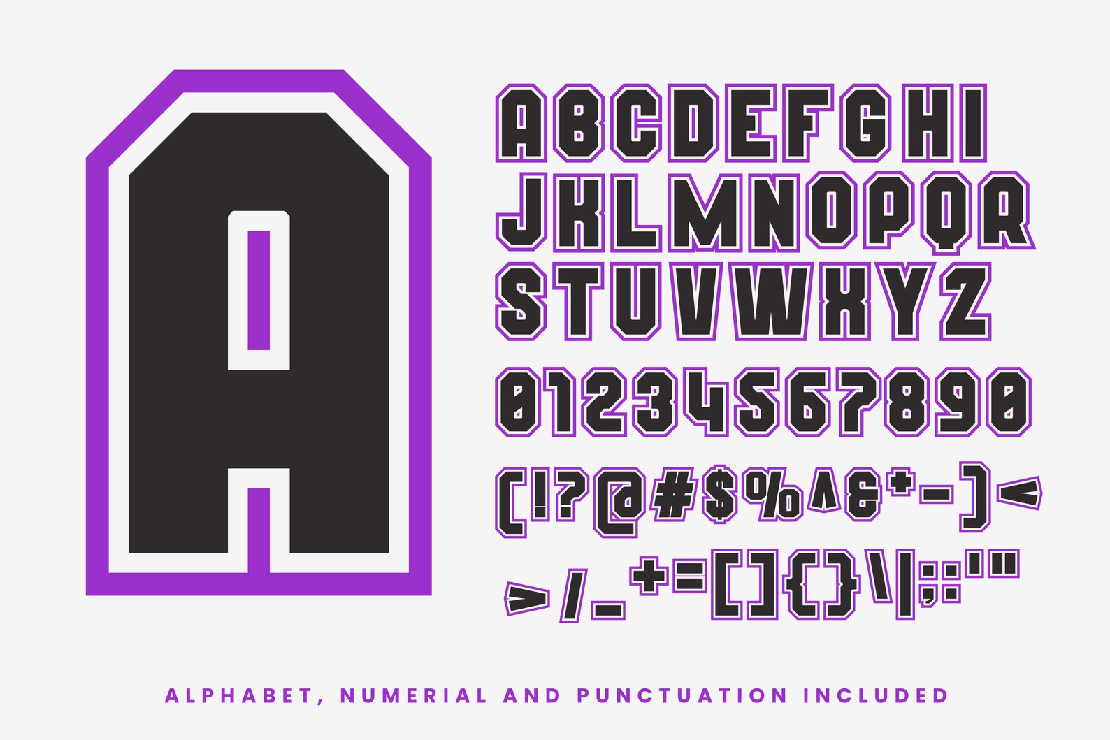 Modern Varsity Font SVG Varsity Jacket Sports Font SVG - Etsy