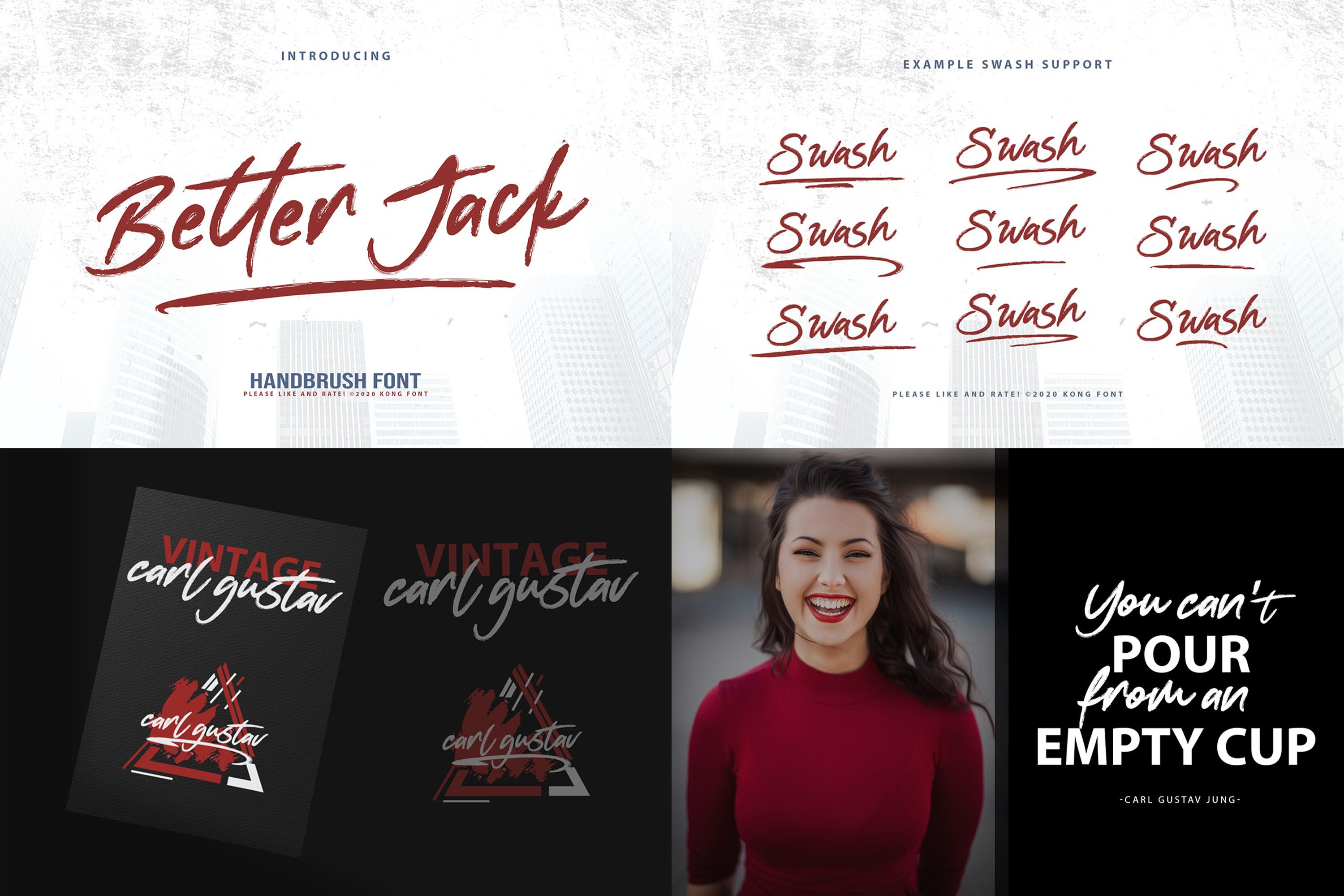 Modern Brush Font Bundle, Brush Font, Paint Brush Font, Modern Brush ...