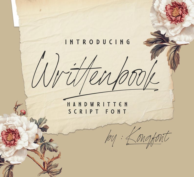 Modern Font, Script Font, Calligraphy Font, Handmade Font - Writtenbook ...
