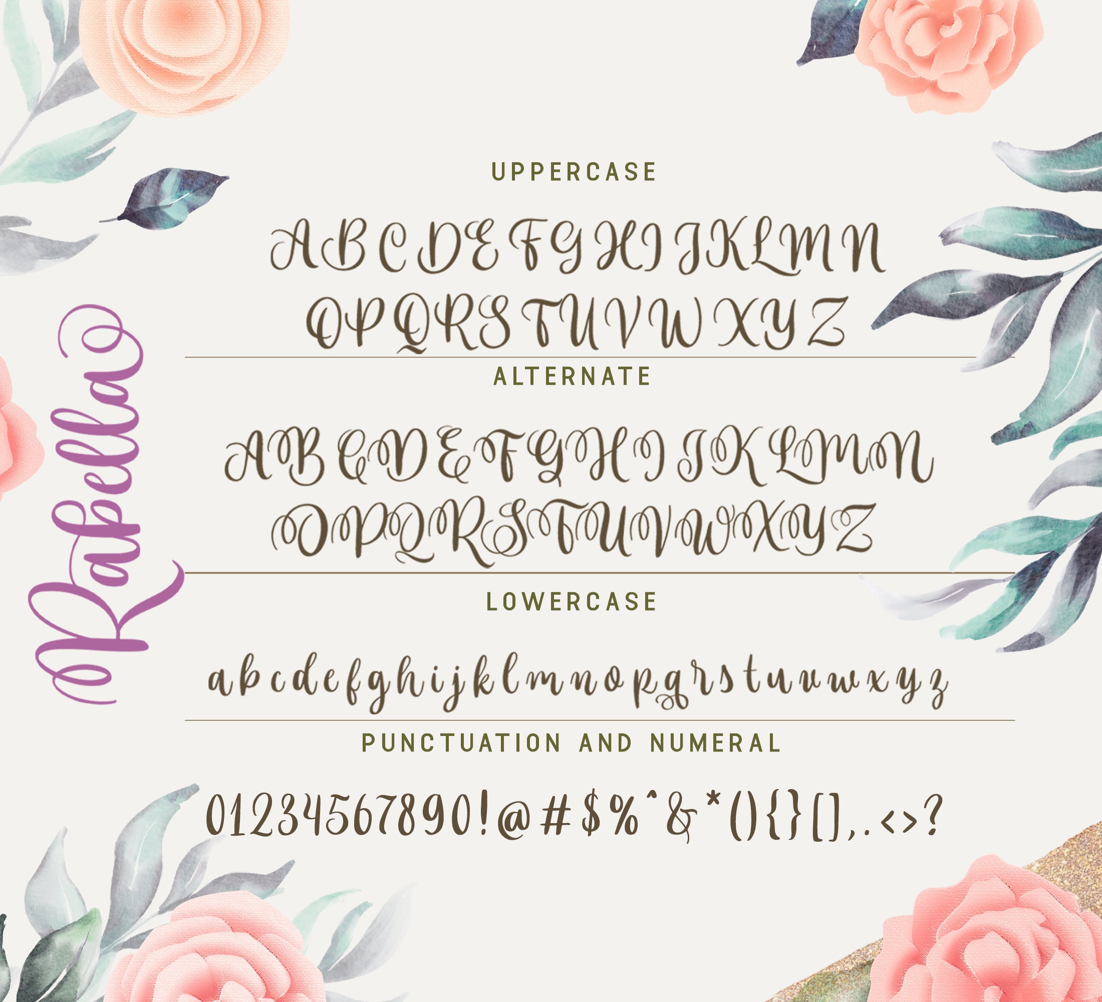 Modern Font, Script Font, Handwriting Font, Creative - Rabella Script ...