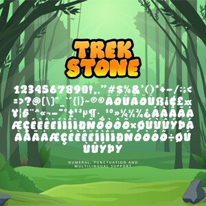 Modern Font, Font, Kids Font, Display Font, Design Font - Trek Stone ...