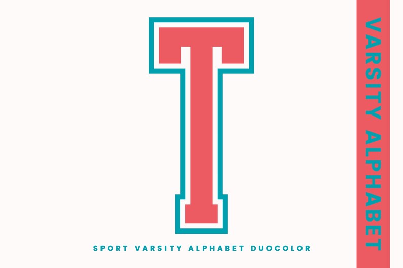 Modern Varsity Font SVG, Vector Font, College Font, Baseball Font ...