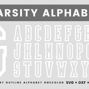 Modern Varsity Font SVG, Varsity, Font, Retro Font, Regular Font ...