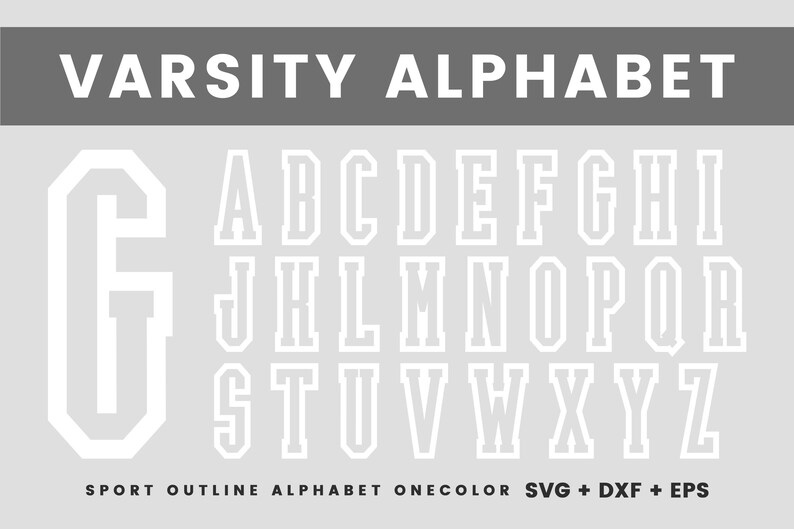 Modern Varsity Font SVG, Varsity, Font, Retro Font, Regular Font ...