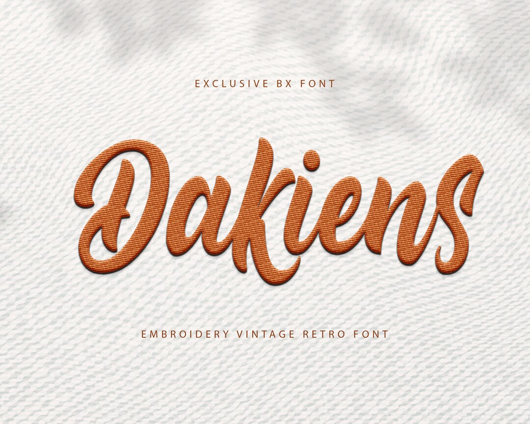 Modern Embroidery Font, Font, Modern Font, Embroidery Font, Commercial ...