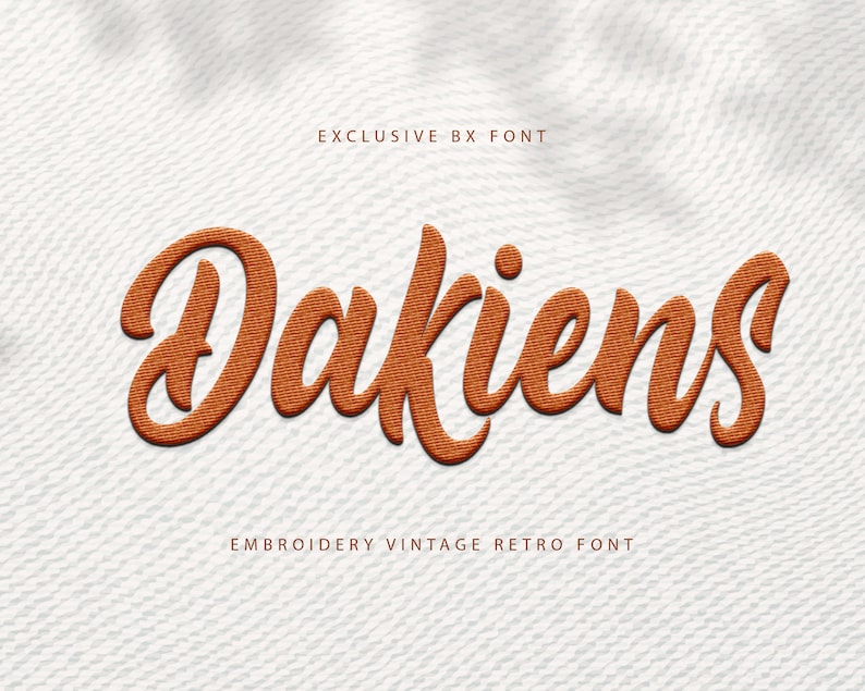 Modern Embroidery Font, Font, Modern Font, Embroidery Font, Commercial ...