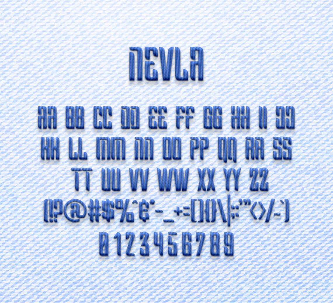 Futuristic Embroidery Font Bundle, BX, DST, PES, VP3 (digital Download ...
