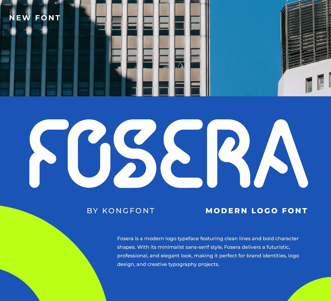 Modern Display Font Fosera: Elegant Typeface for Branding & Invitations ...