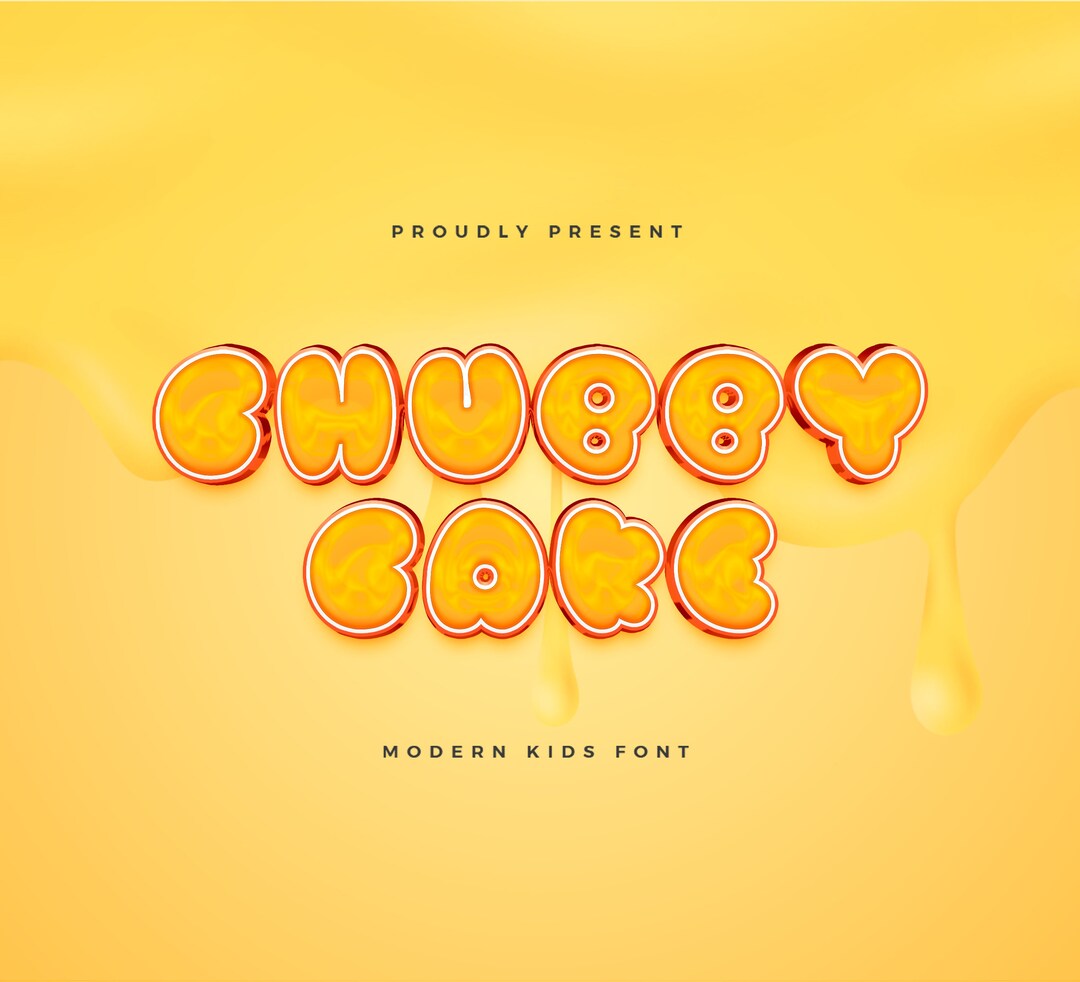 Modern Font, Adorable Font, Kids Font, Cubby Cake Font, Playful Kids ...