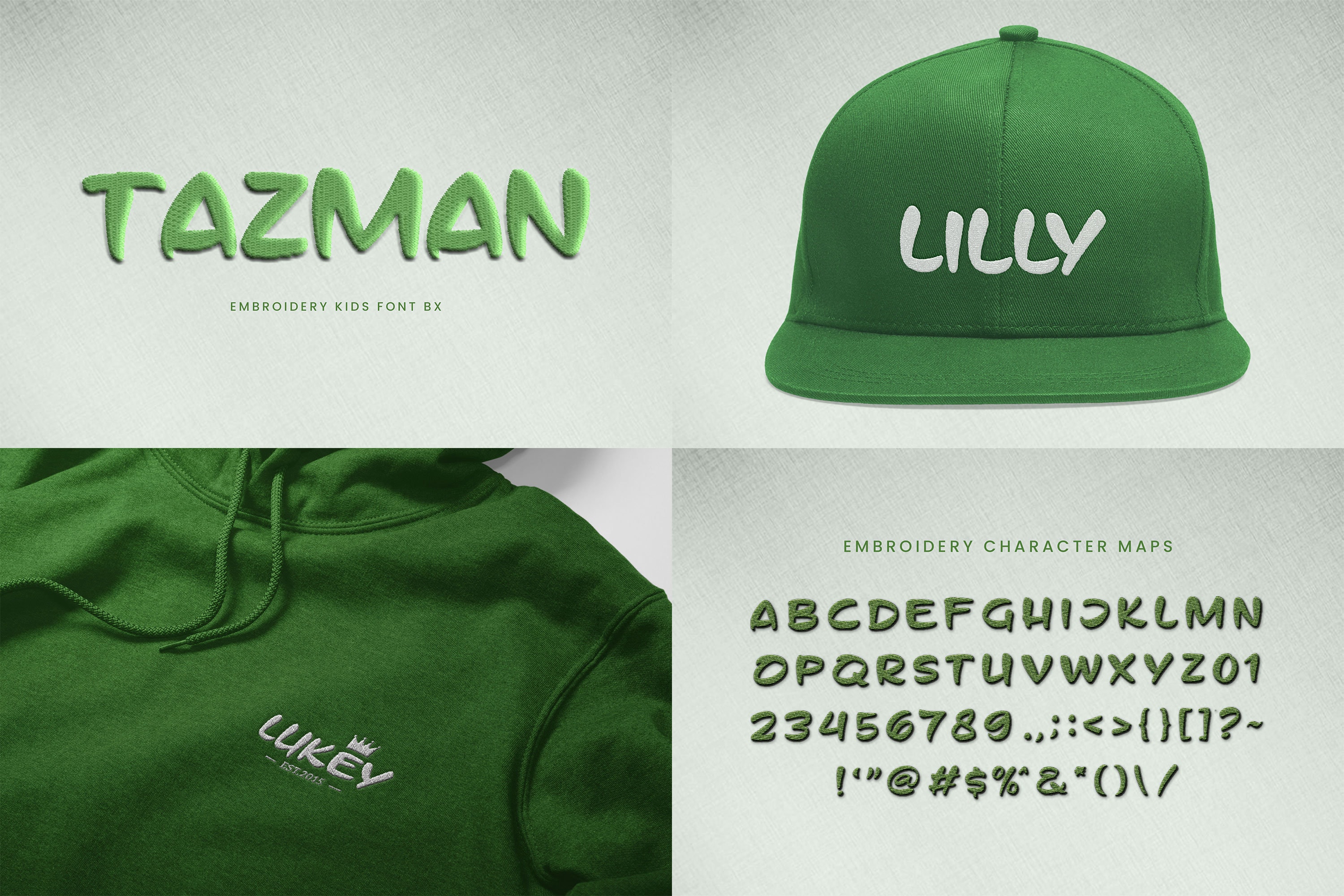 Modern Embroidery Font Bundle, Pes Embroidery Font, Embroidery Art Font ...