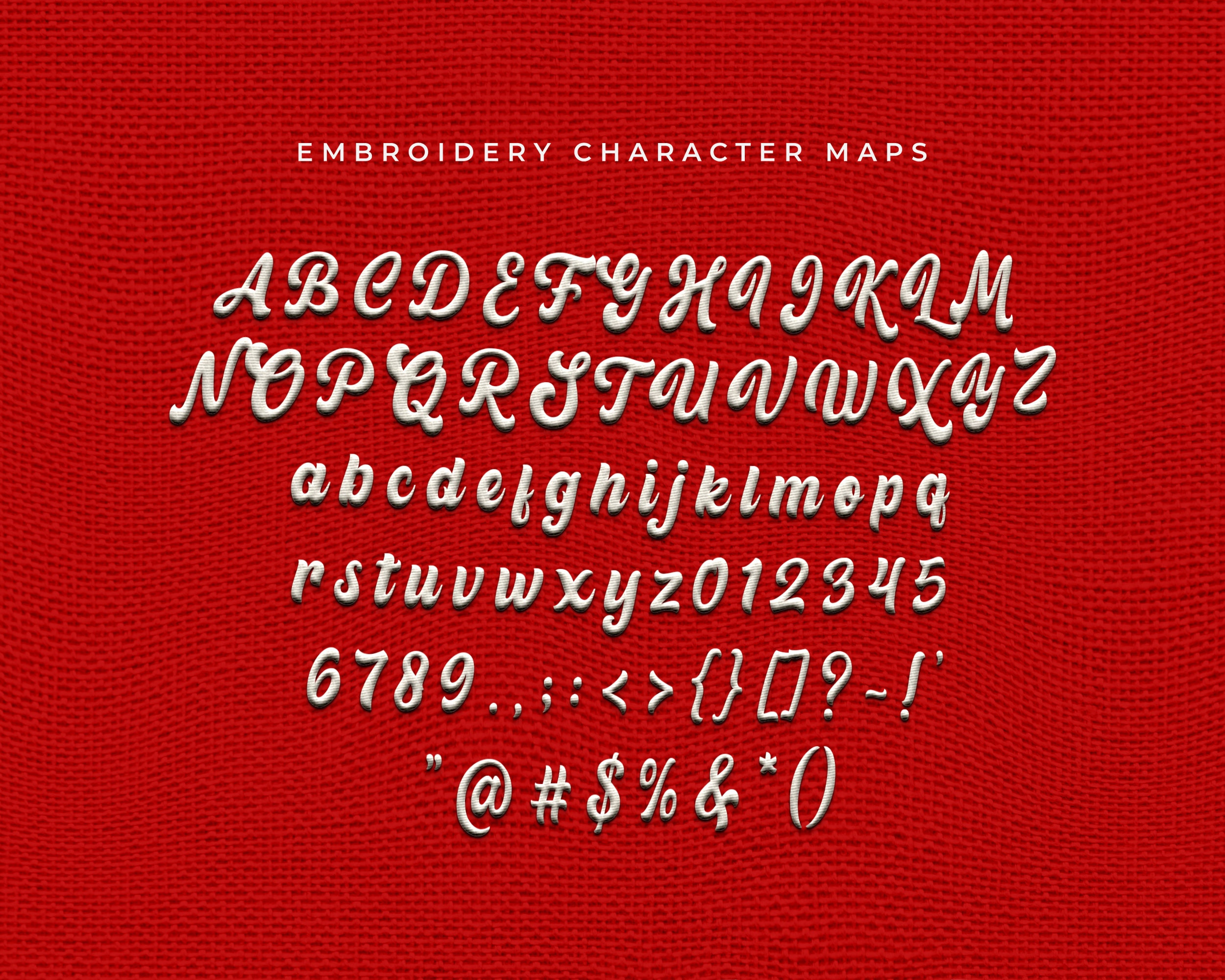 Modern Embroidery Font, Best Embroidery Font, BX Embroidery Fonts, DST ...