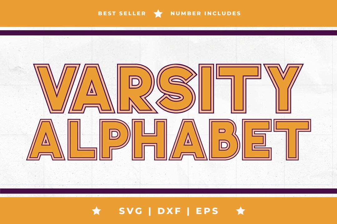 Modern Varsity Font SVG, Modern Fonts, Softball Font, Bold Font ...