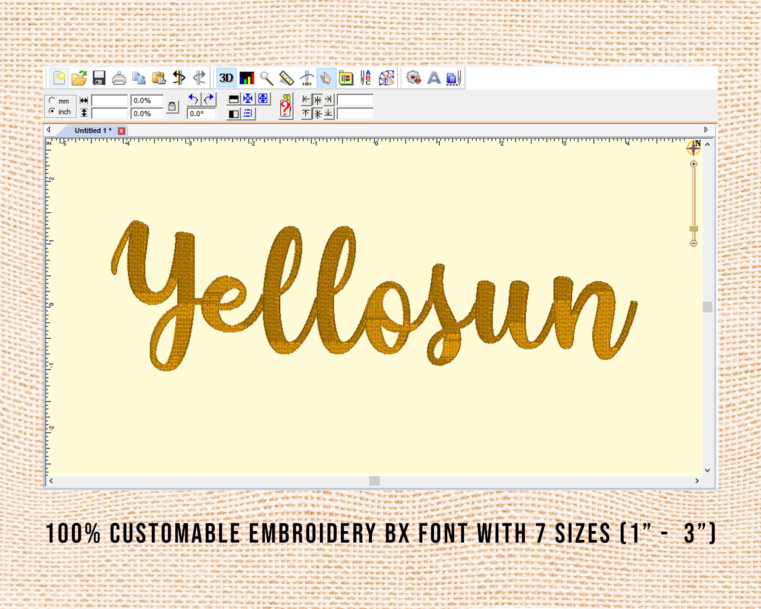 Modern Embroidery Font, Best Embroidery Font, BX Embroidery Fonts, DST ...
