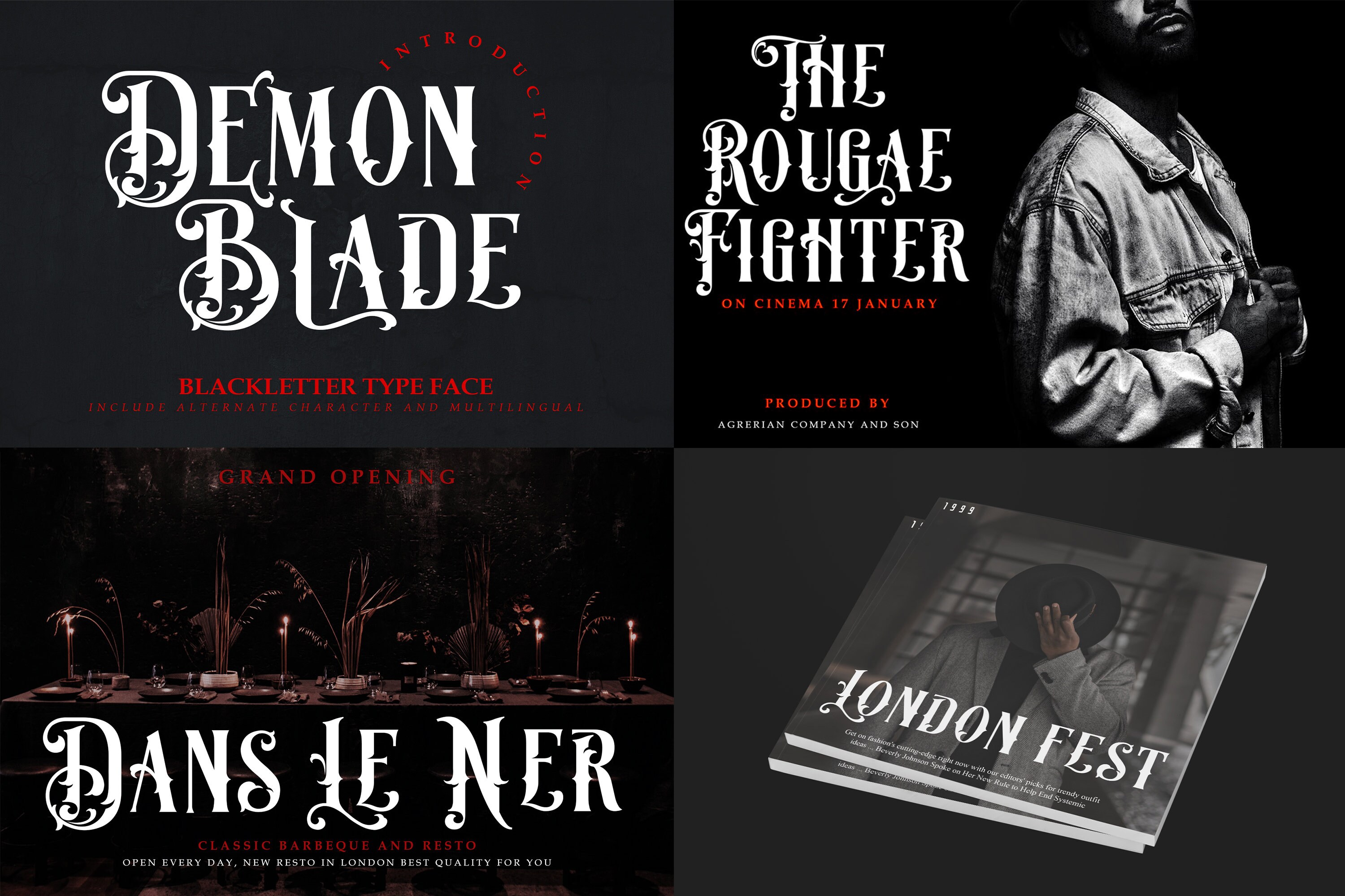 Modern Font, Halloween Font, Horror Font, Ghost Fonts, Font Bundle ...