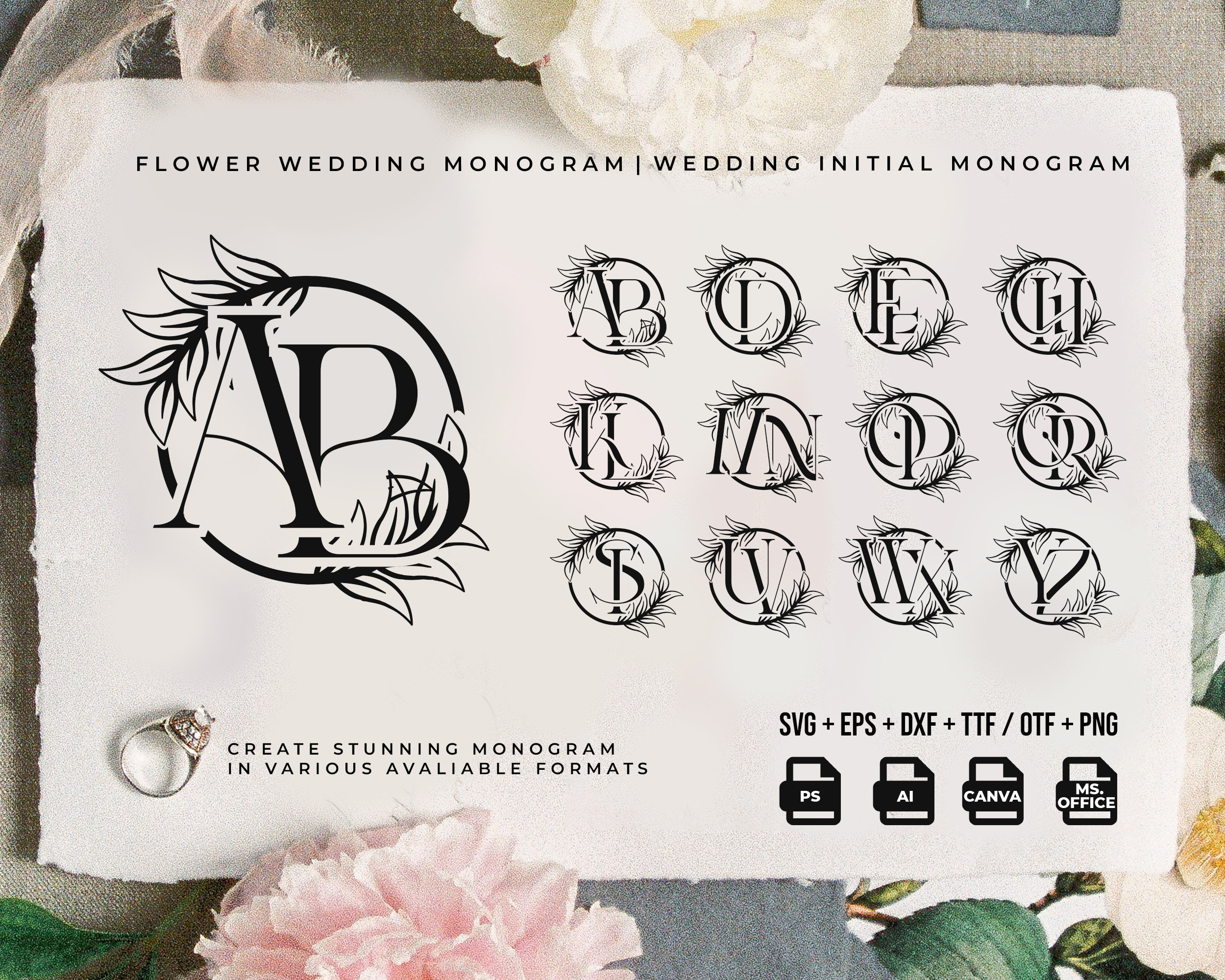 Monogram Font, Monogram SVG, Monogram, Monogram Fonts, Monogram Text ...
