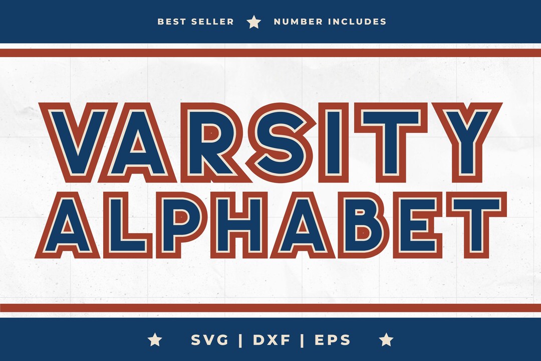Modern Varsity Font SVG, Modern Fonts, Softball Font, Bold Font ...
