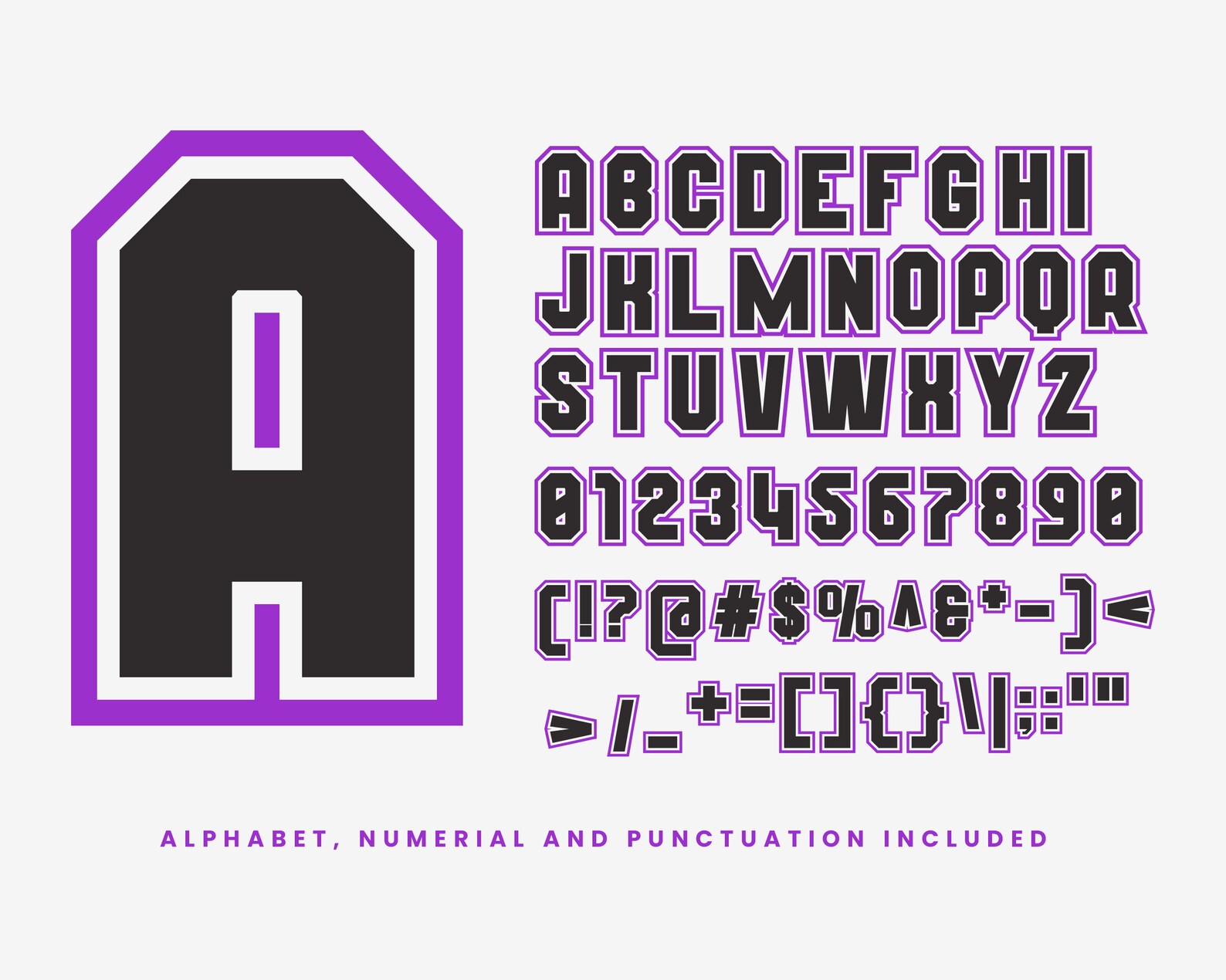 Modern Varsity Font SVG Varsity Jacket Sports Font SVG - Etsy