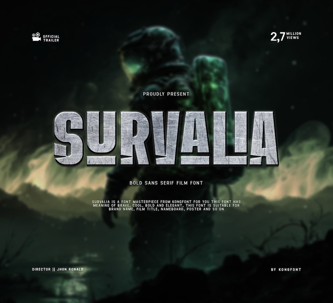 Modern Font, Film Font, Project Font, Cinema Font, Modern Typeface ...