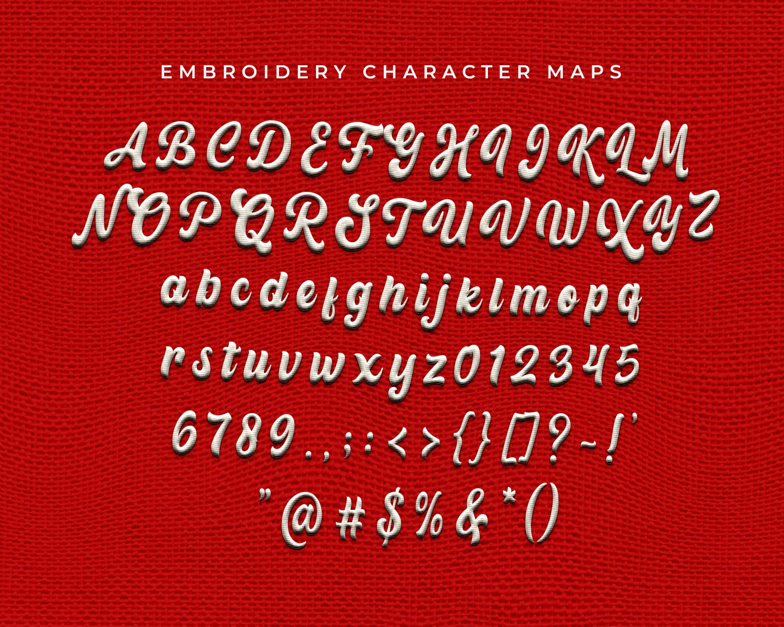 Modern Embroidery Font, Best Embroidery Font, BX Embroidery Fonts, DST ...