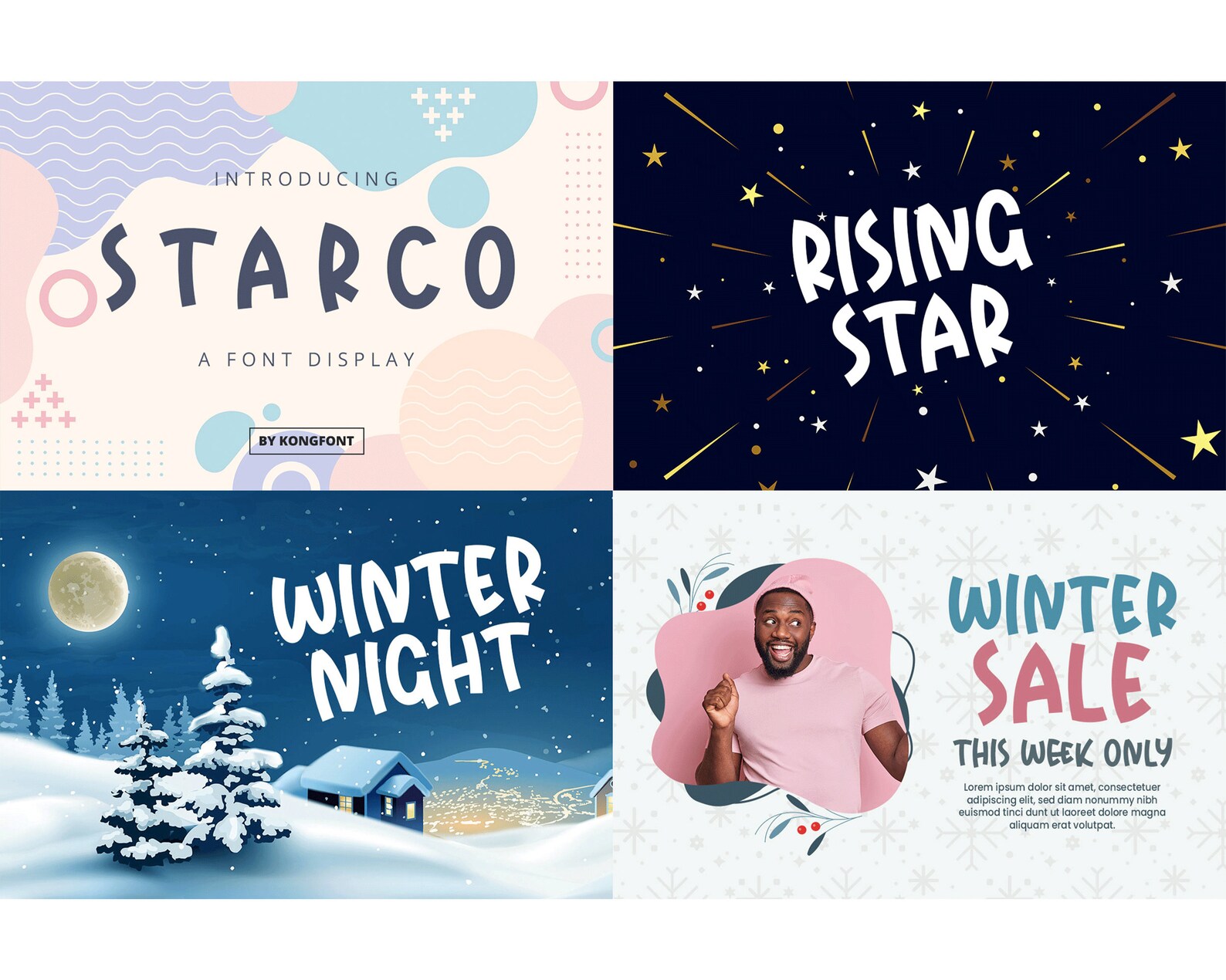 Modern Cute Font Bundle, Cute Font, Fun Font, Smooth Fonts, Doodle ...