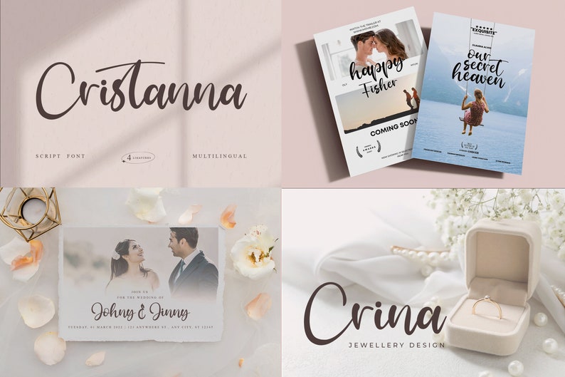 Modern Cursive Font Bundle, Cursive Font, Calligraphy Font, Script Font ...