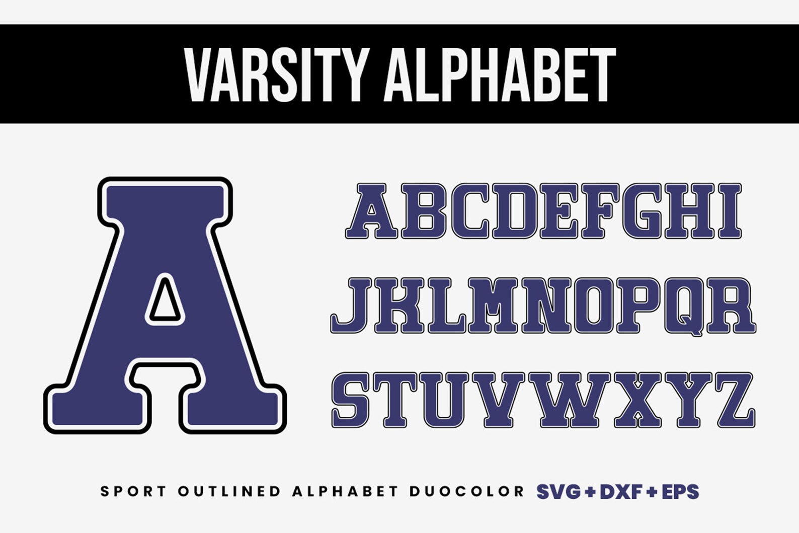 Modern Varsity Font SVG, Baseball Font, Sports Font, Font SVG, Modern ...