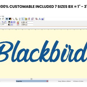 Modern Script Embroidery Font Bundle, Script Font, Embroidery Font ...