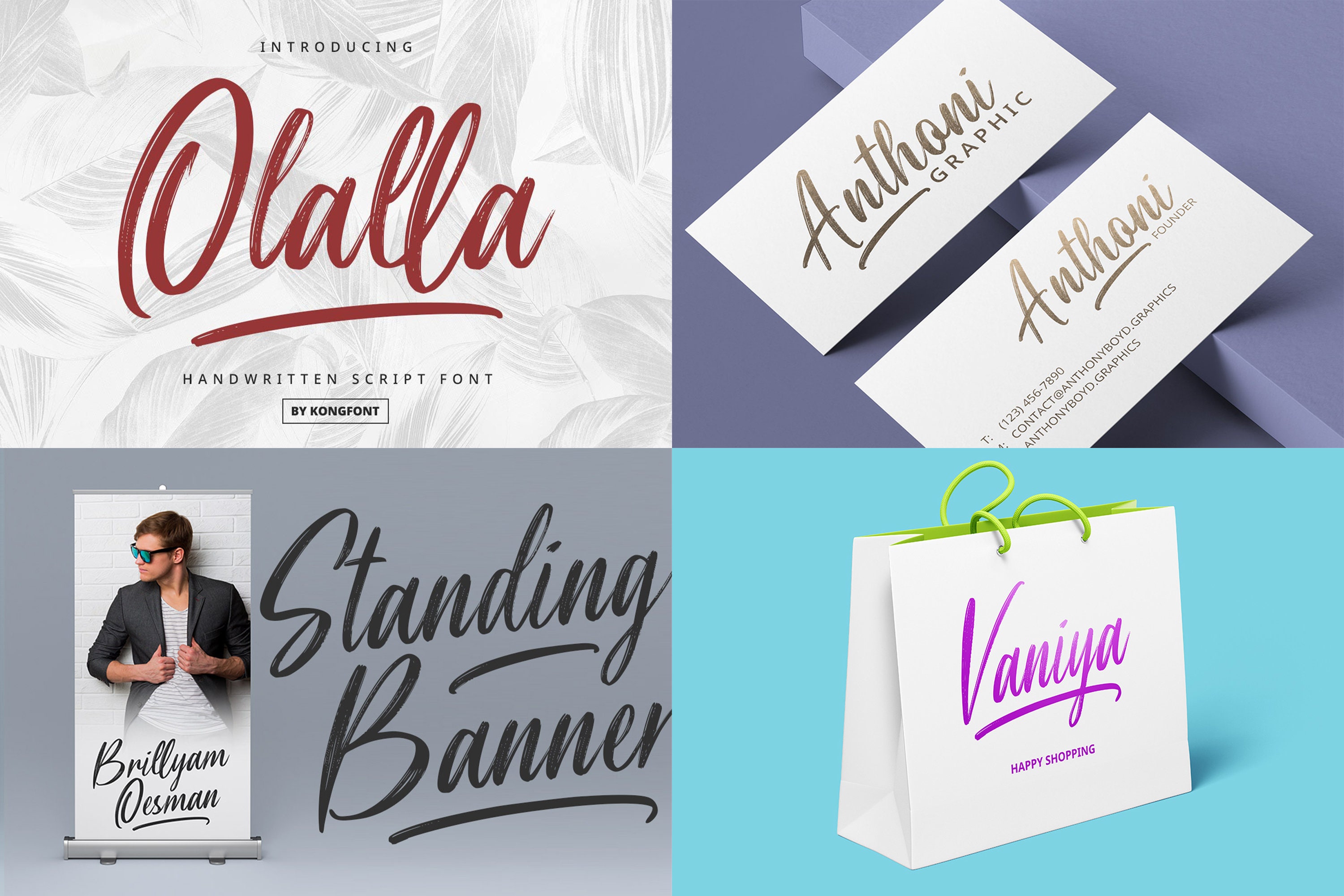 Modern Brush Font Bundle Brush Font Paint Brush Font Modern - Etsy