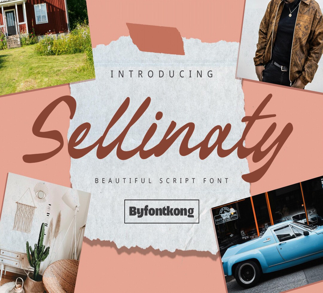 Modern Font, Script Font, Elegant Font, Handwriting Font Sellinaty ...