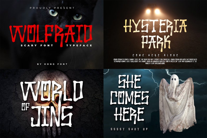 Modern Fonts, Font, Horror Font Bundle, Horror Fonts, Font Bundle ...